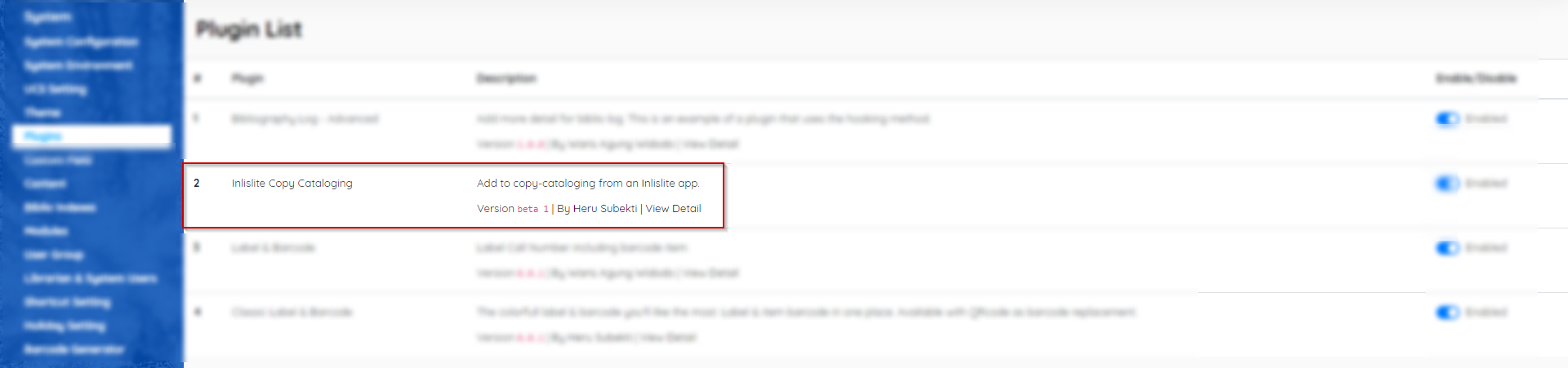 Inlislite Copy Cataloging – GOSlims